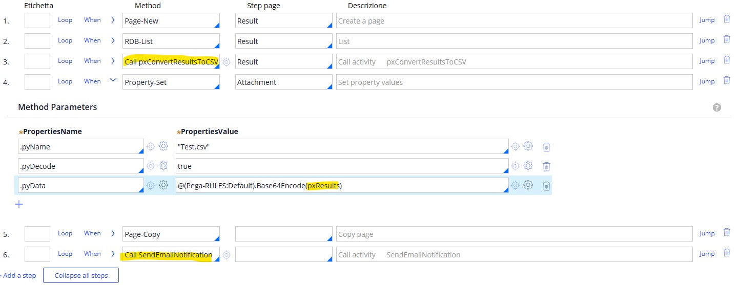 Pega Activity to select data and send an email | Support Center